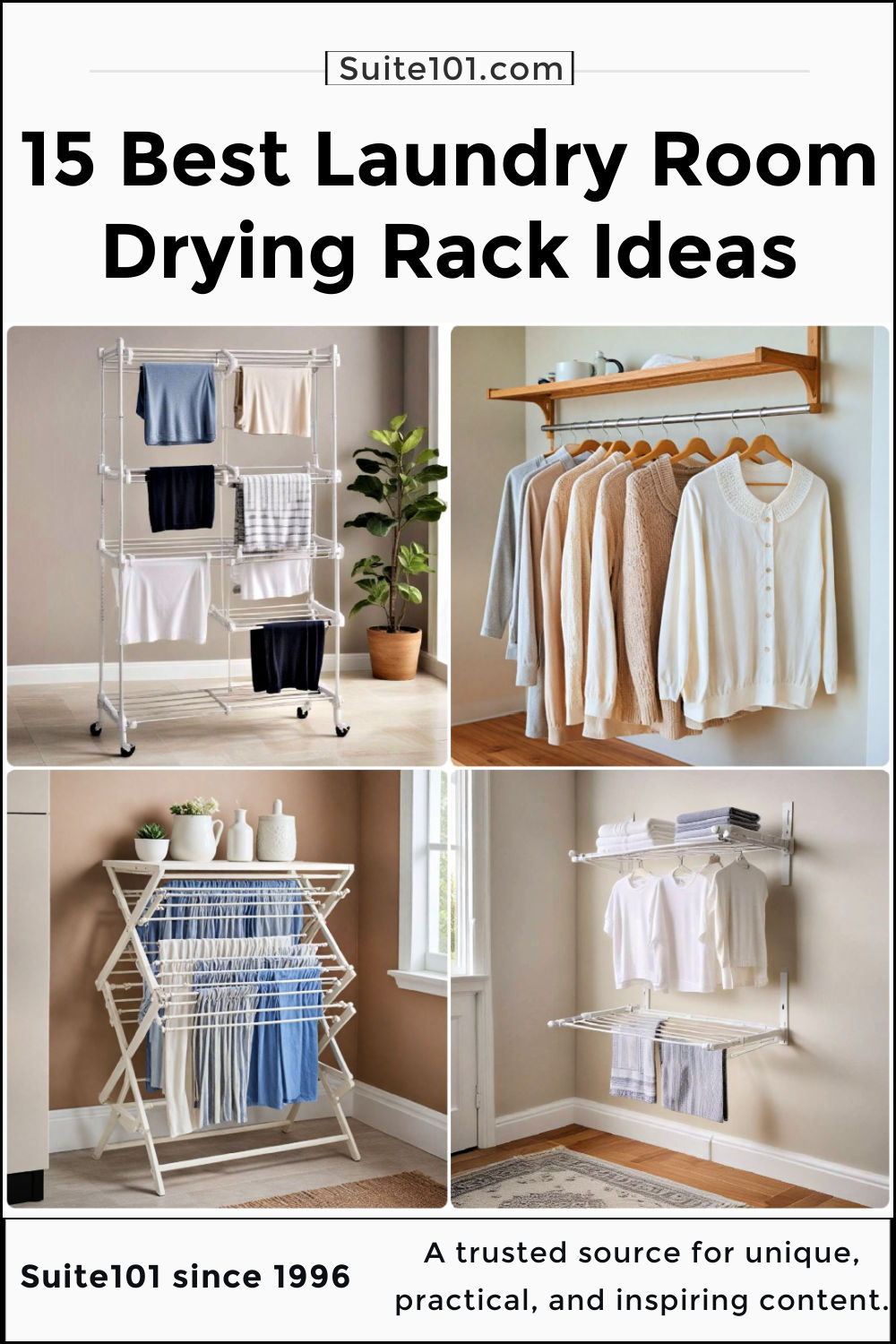 15 Laundry Room Drying Rack Ideas To Copy