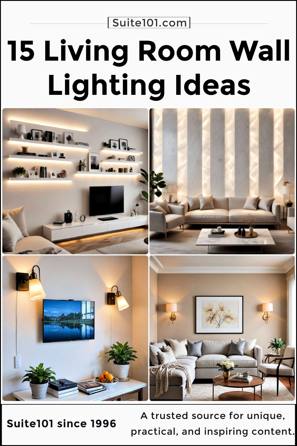 15 Living Room Wall Lighting Ideas for Every Mood