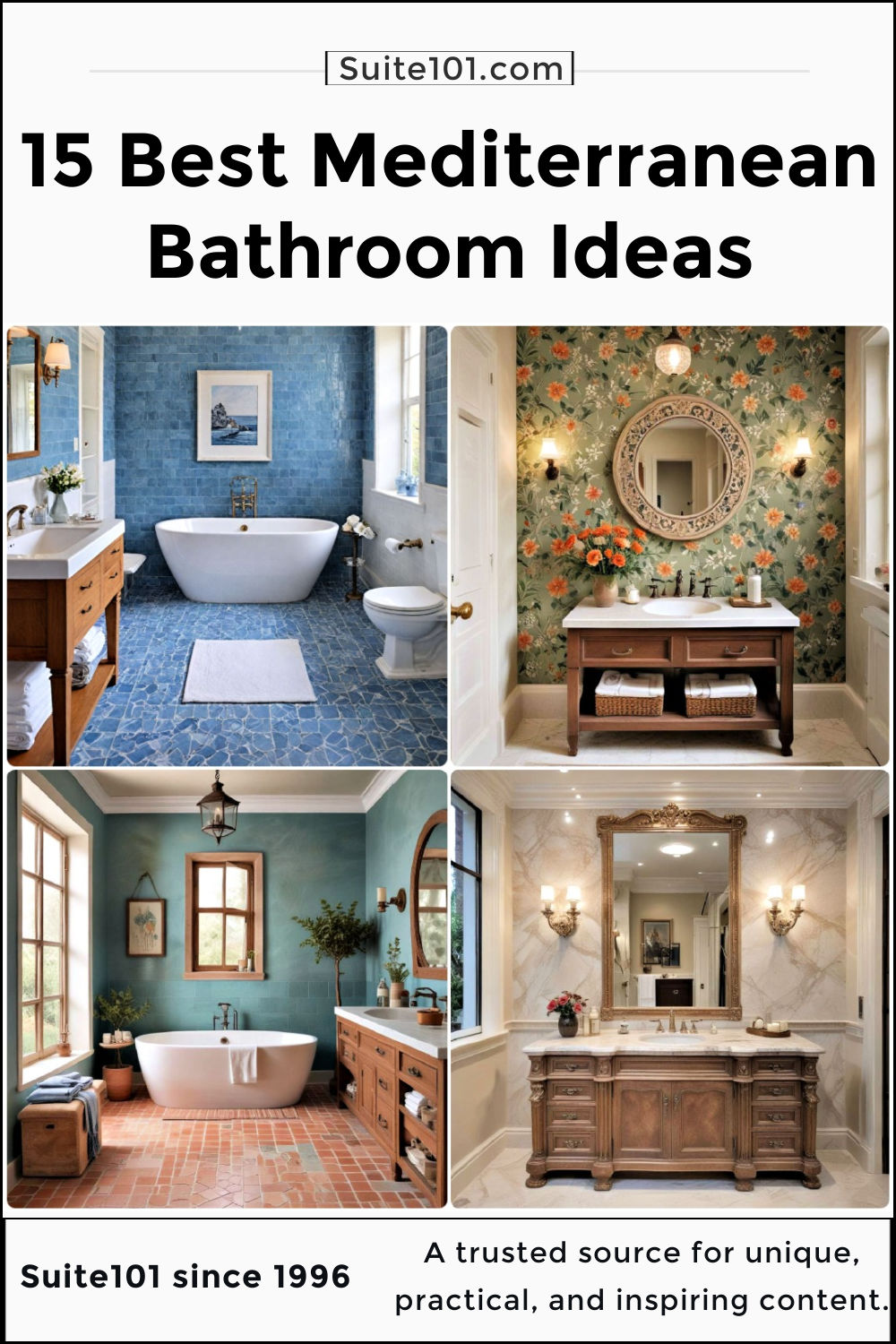 15 Mediterranean Bathroom Ideas for A Vibrant Space