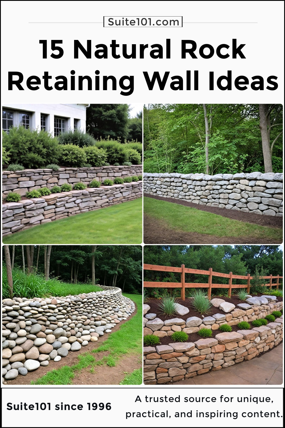 15 Natural Rock Retaining Wall Ideas for Sloped Yards