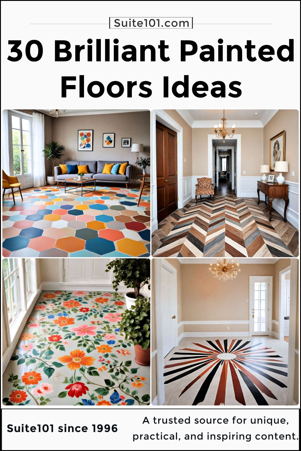 30 Painted Floor Ideas To Revitalize Your Home's Style
