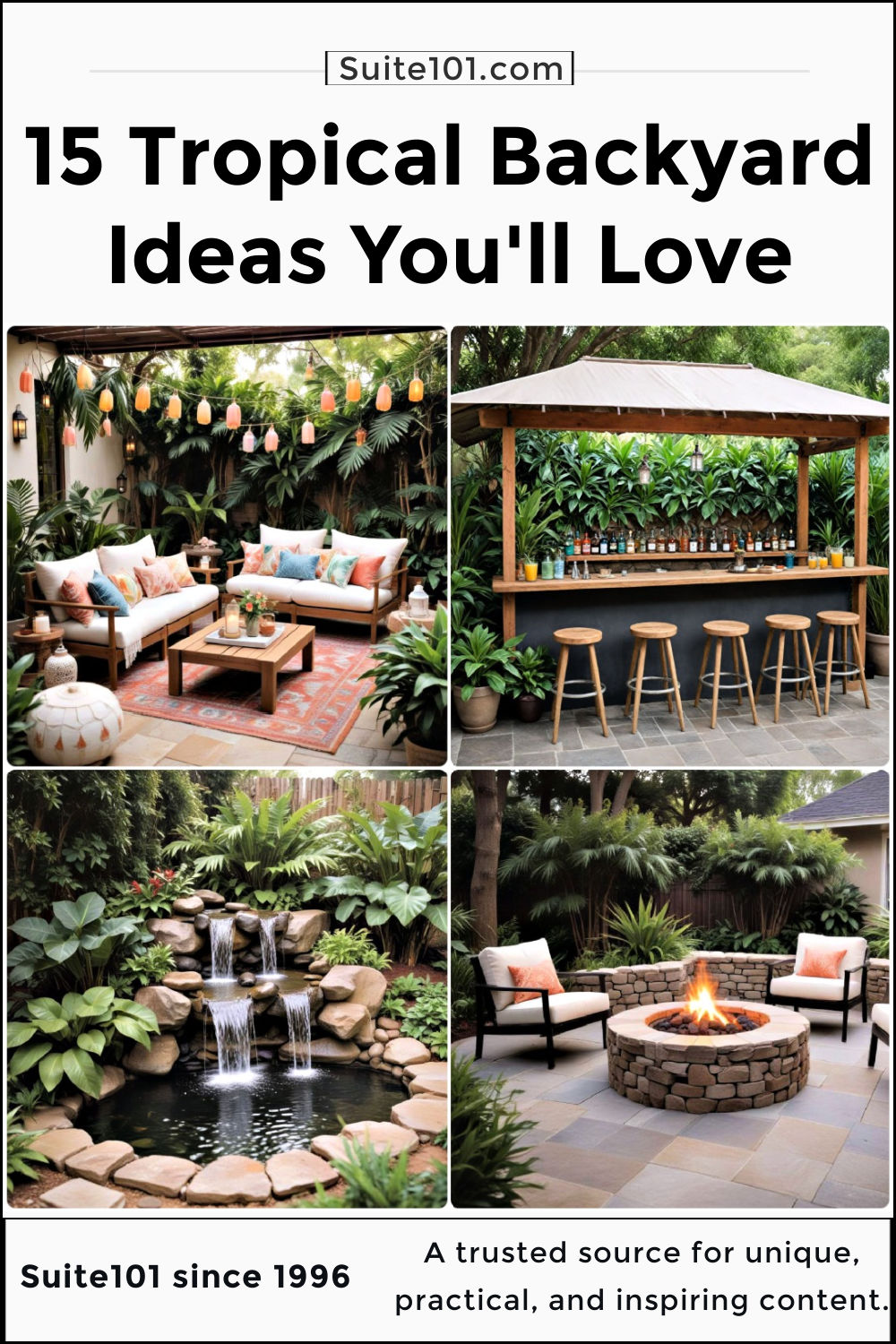 15 Tropical Backyard Ideas To Create A Relaxing Oasis