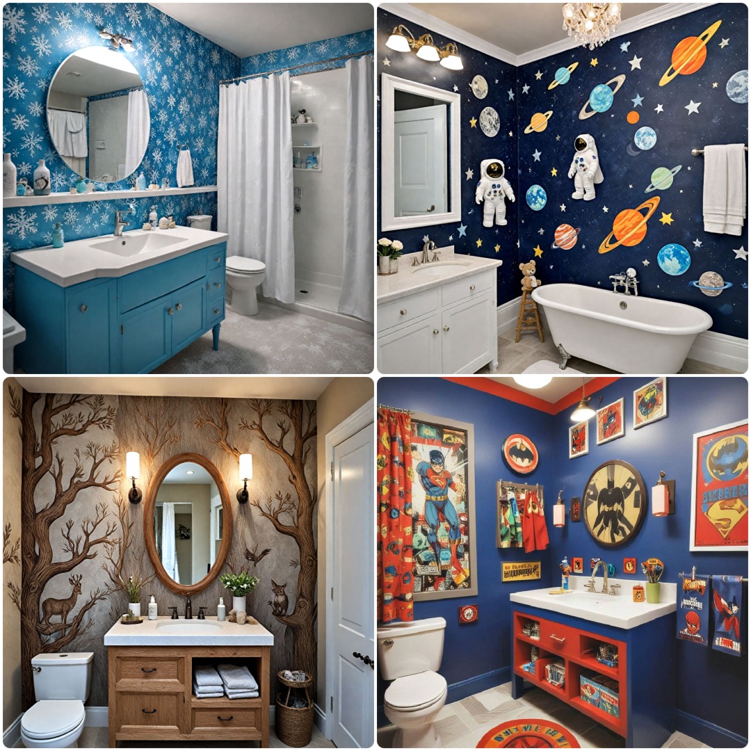 15 Boy Bathroom Ideas Inspired by Popular Trends