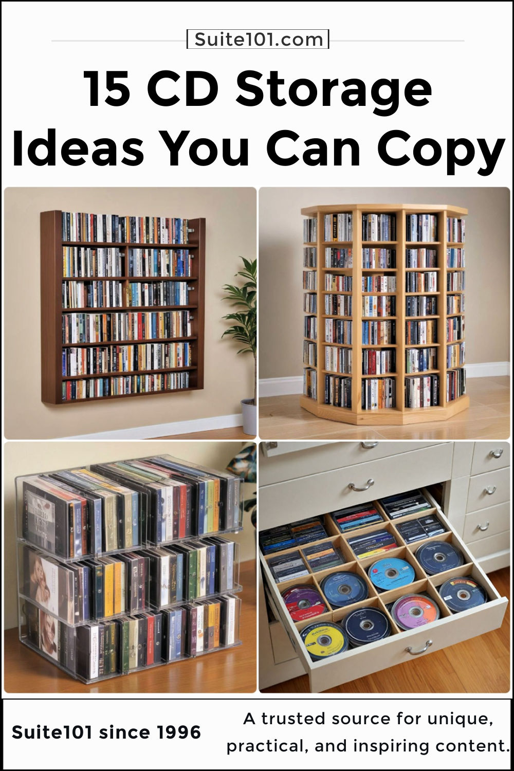15 CD Storage Ideas to Declutter Your Music Collection