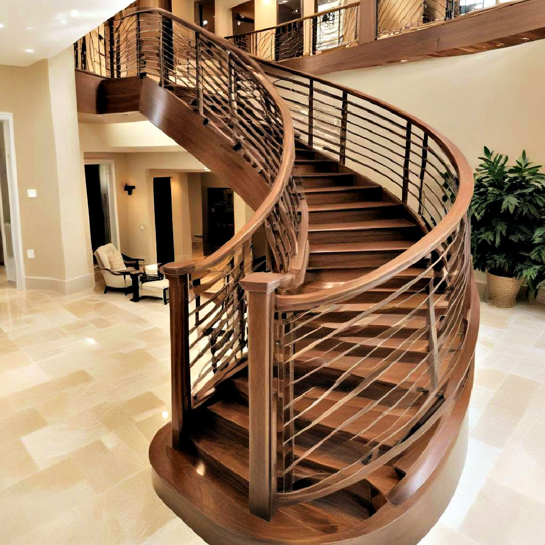 25 Wood Stair Railing Ideas (with Photos!)