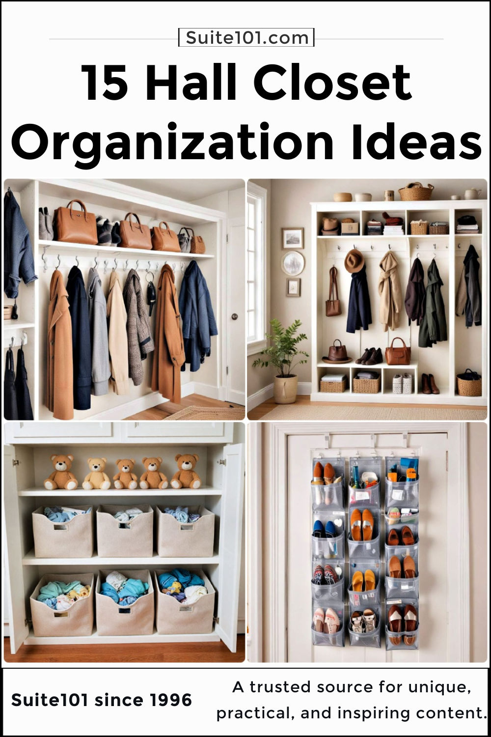 15 Hall Closet Organization Ideas for Busy Families