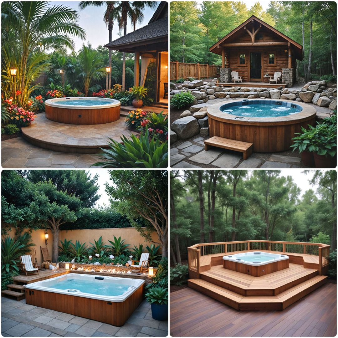 15 Backyard Hot Tub Ideas for Relaxation and Fun