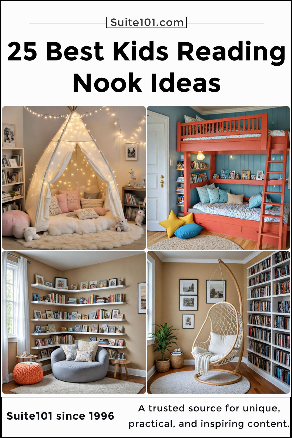 25 Kids Reading Nook Ideas They'll Love