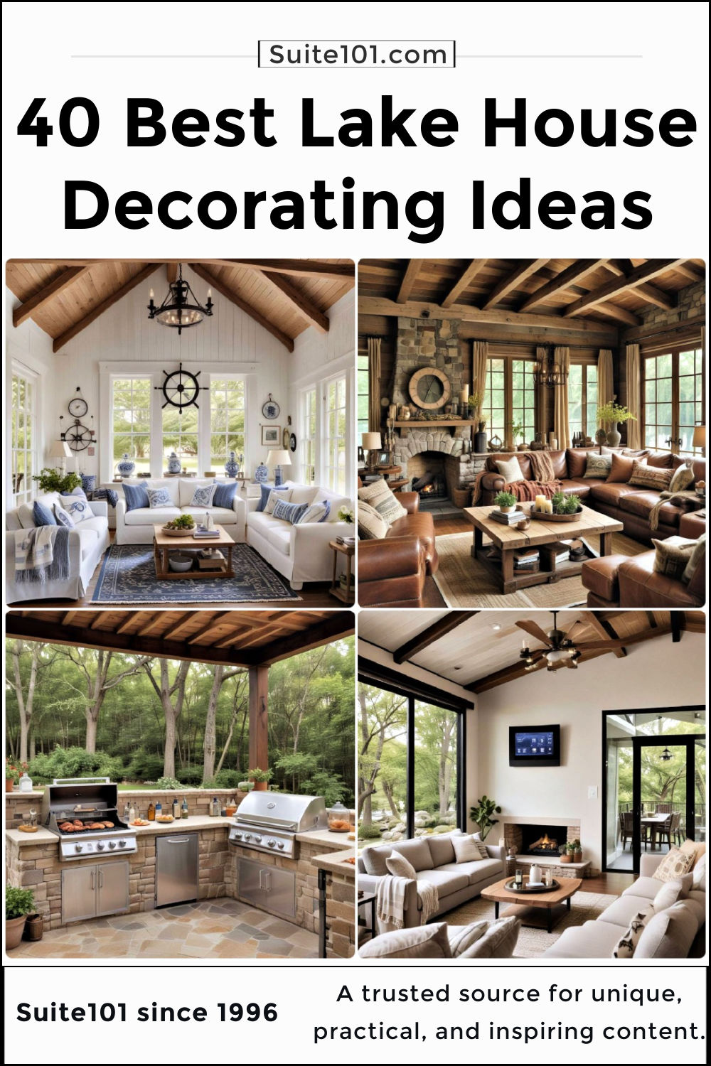 40 Lake House Decorating Ideas for A Relaxing Retreat