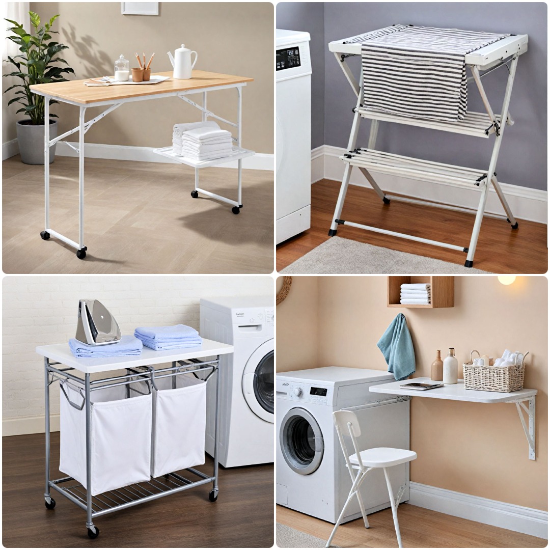 15 Laundry Room Folding Table Ideas We Love