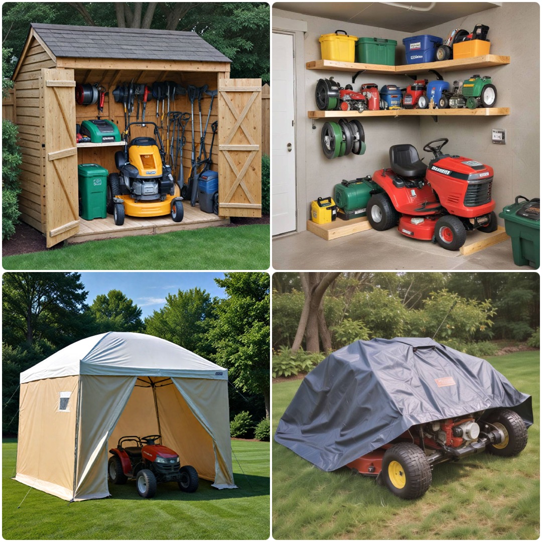 15 Lawn Mower Storage Ideas for All Skill Levels