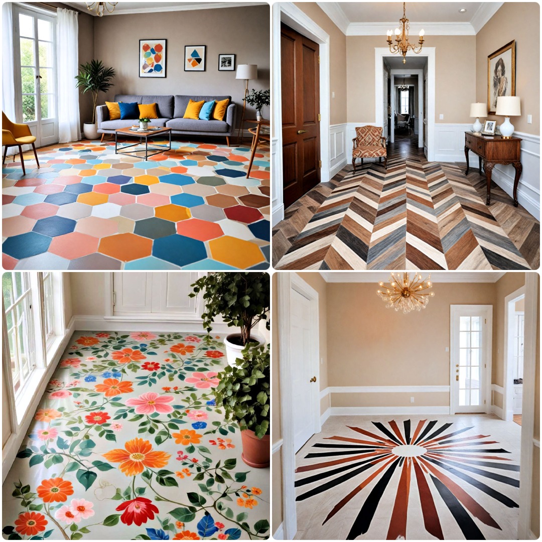 30 Painted Floor Ideas To Revitalize Your Home's Style