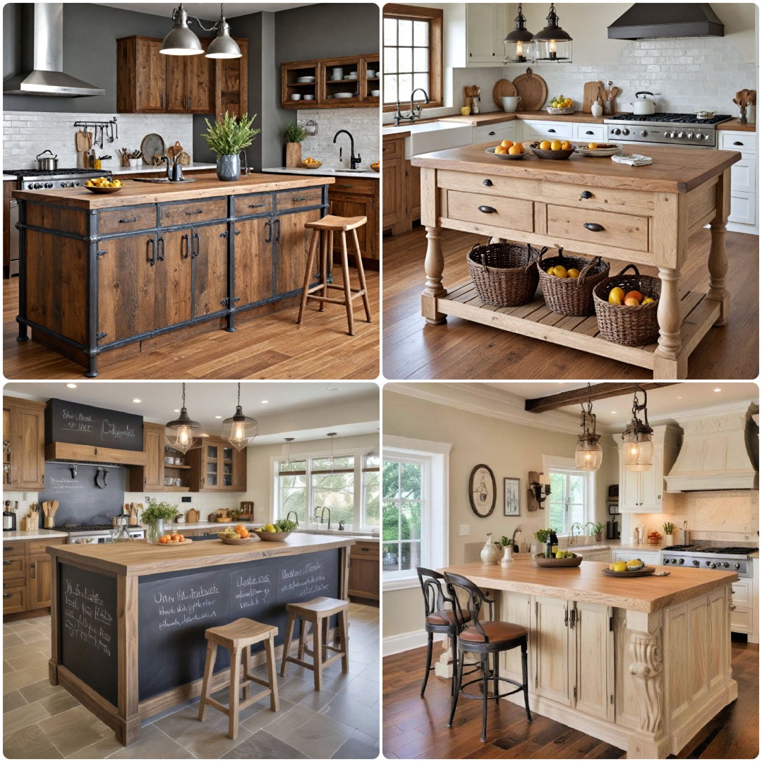 20 Rustic Kitchen Islands for A Cozy Space