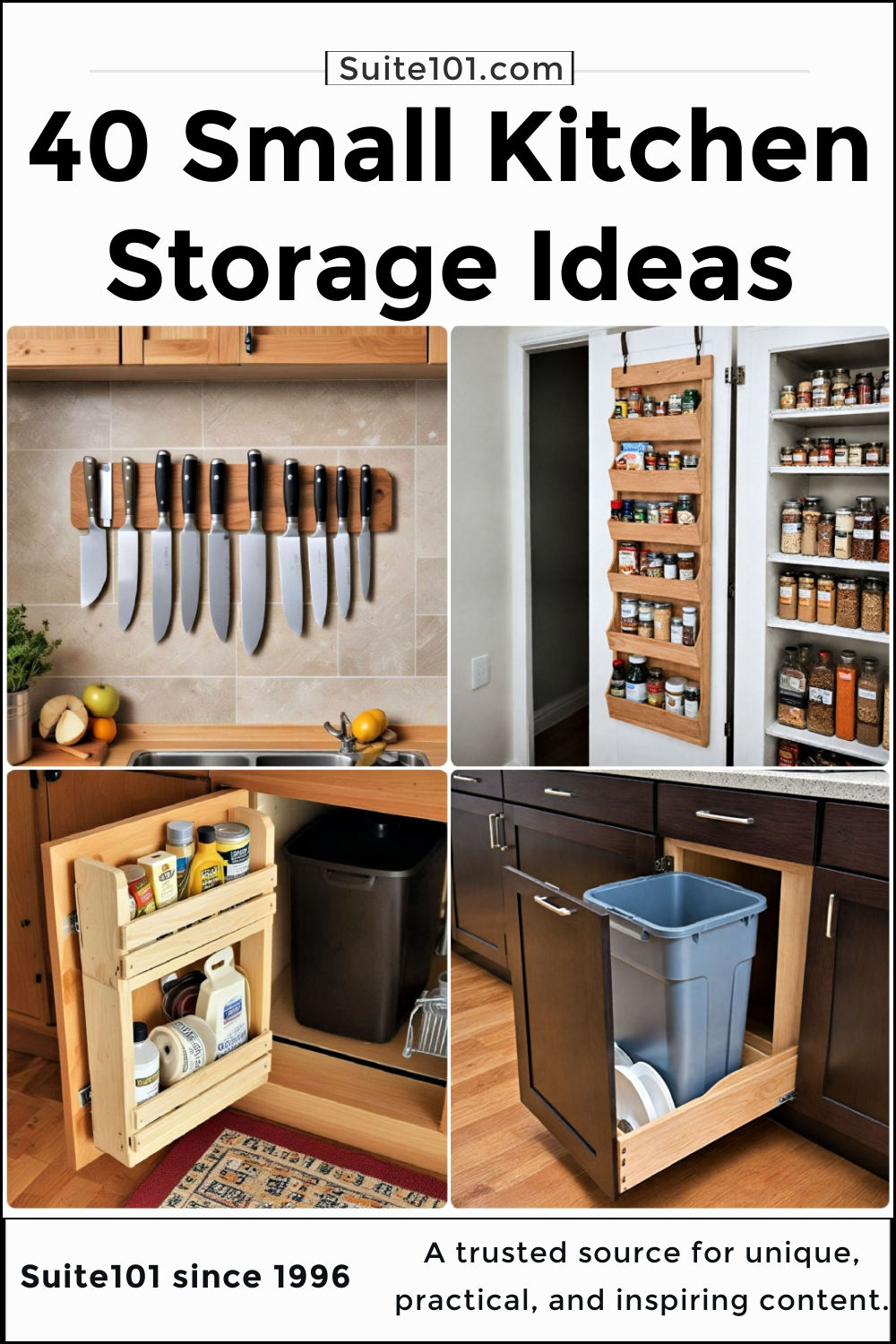 40 Small Kitchen Storage Ideas for A Stylish Solution