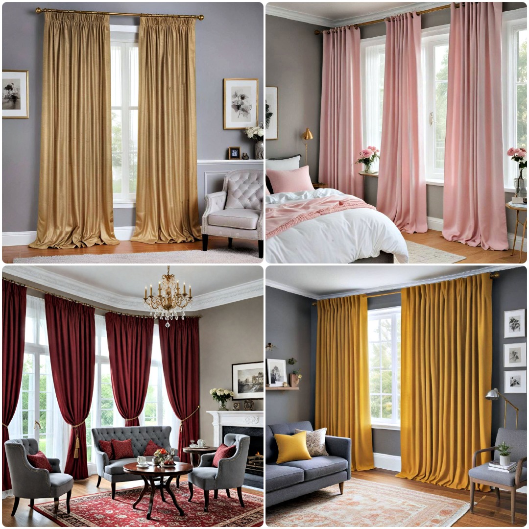 25 What Color Curtains Go With Gray Walls