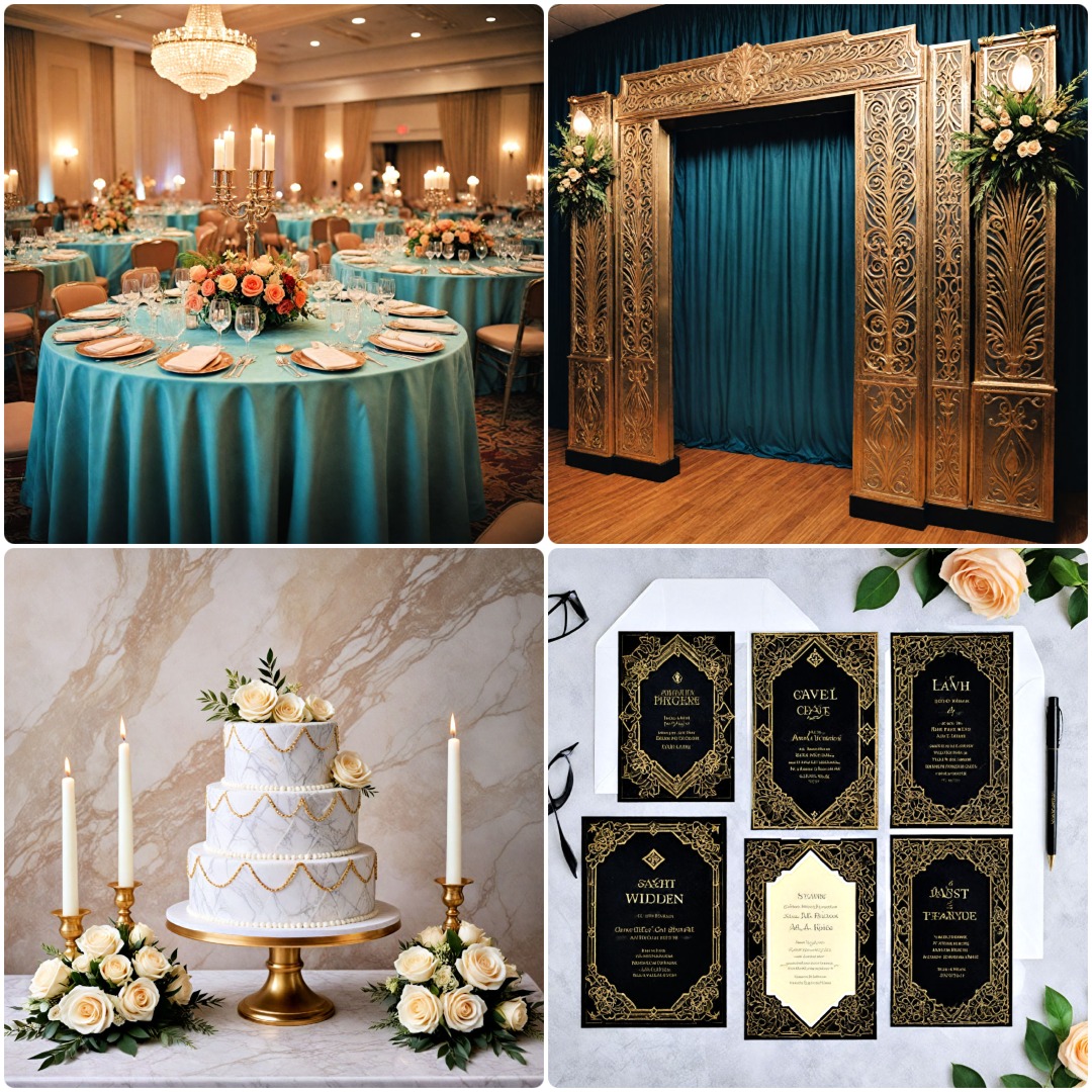 30 Art Deco Wedding Ideas for A Glamorous Celebration