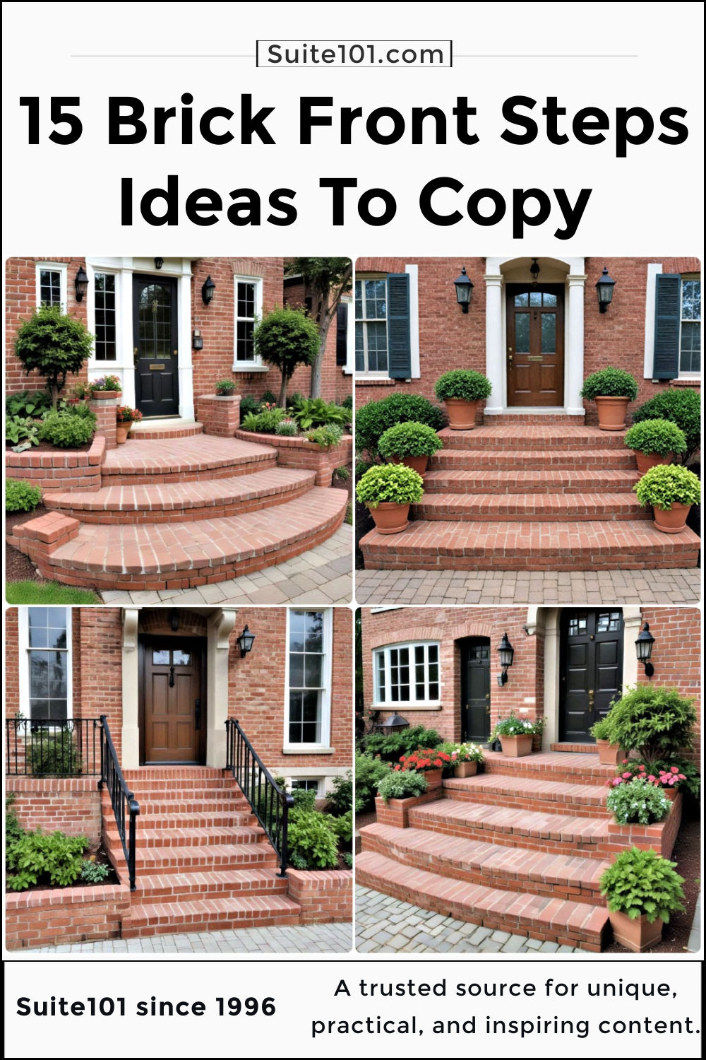 15 Creative Ideas for Brick Front Porch Steps