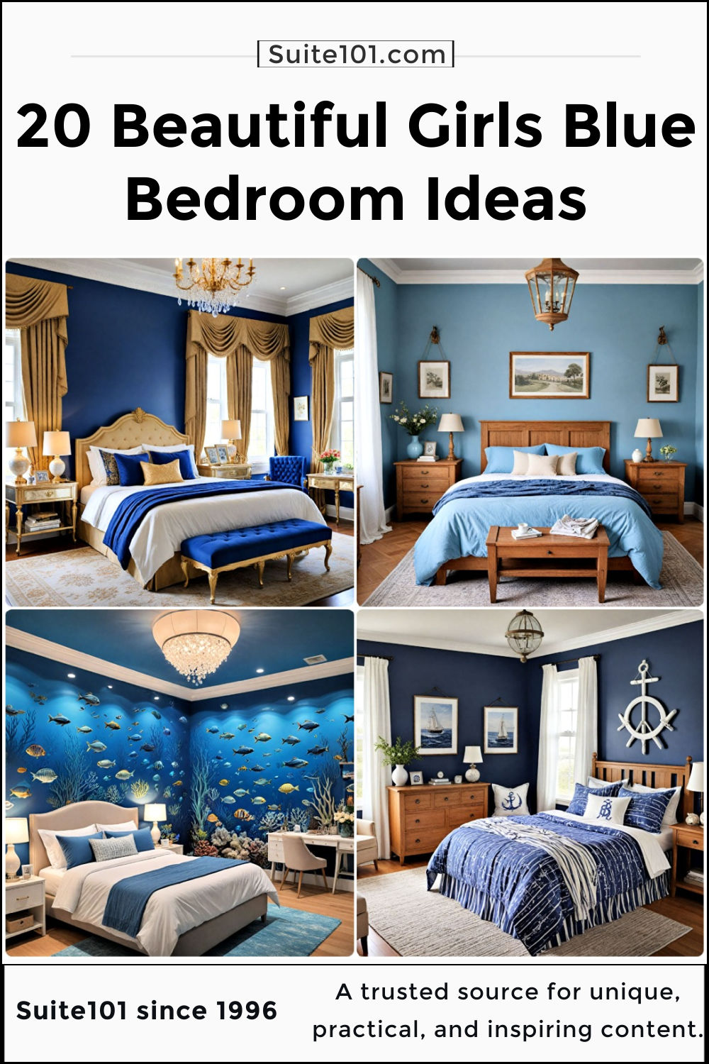20 Girls Blue Bedroom Ideas for A Dreamy Space