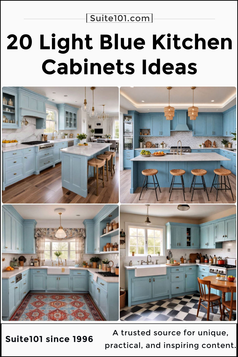 20 Light Blue Kitchen Cabinets Ideas To Consider