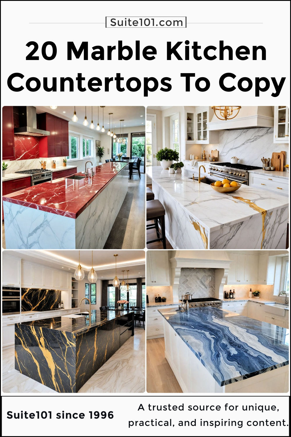 20 Marble Kitchen Countertops That Will Amaze You