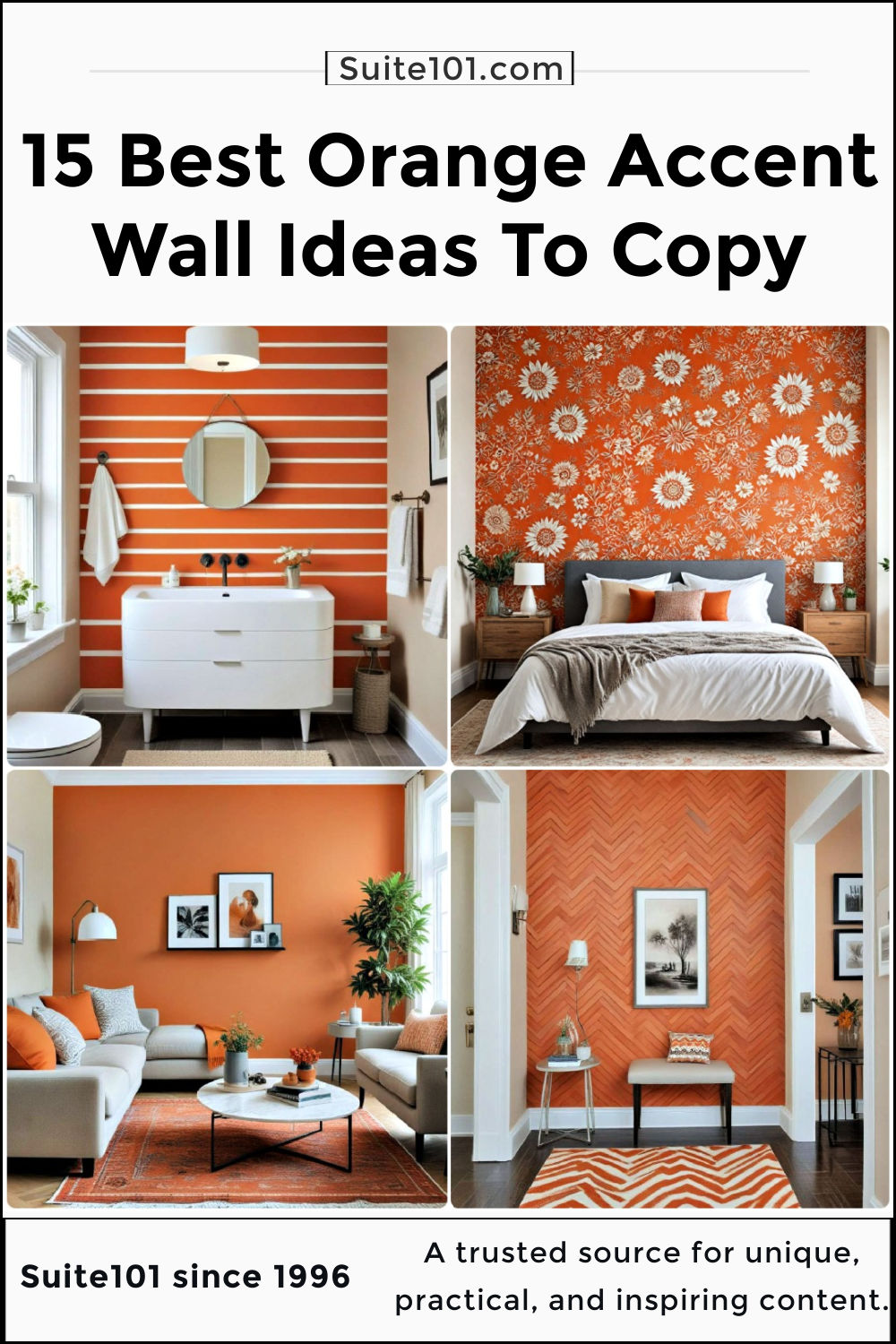 15 Orange Accent Wall Ideas To Brighten Up Your Space