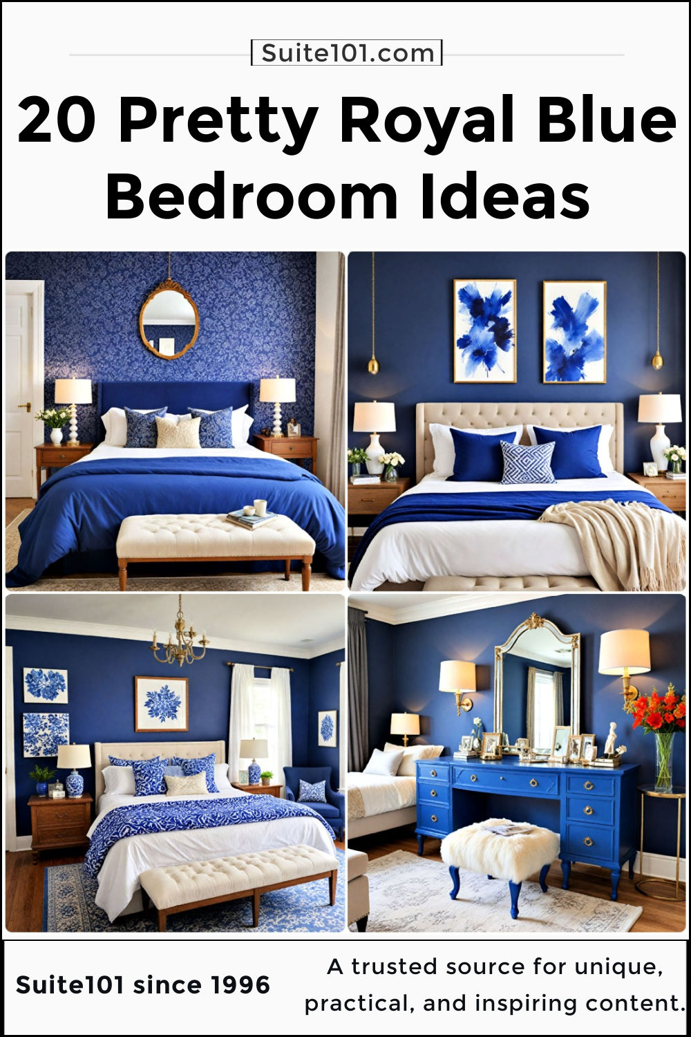 20 Royal Blue Bedroom Ideas For A Serene Sleep Oasis