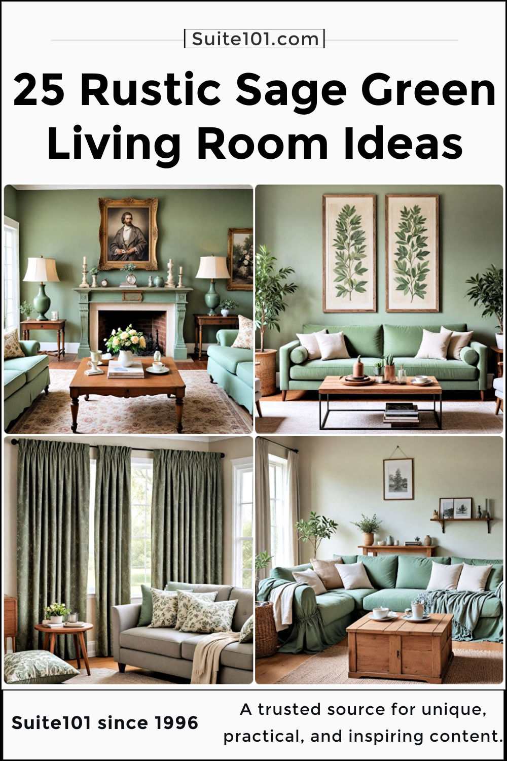 25 Rustic Sage Green Living Room Ideas To Get Inspired