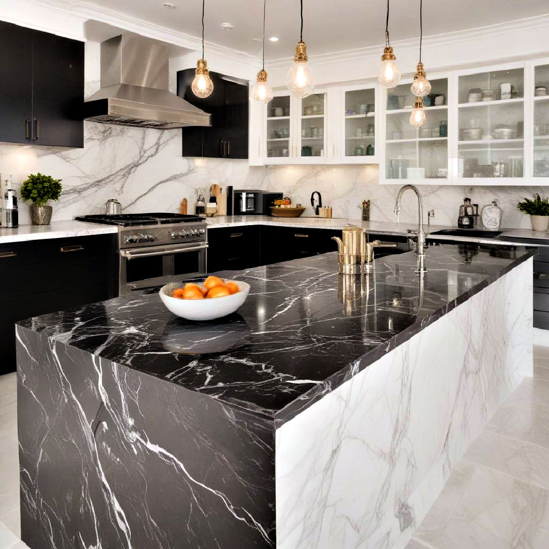 15 Black Kitchen Countertop Ideas You'll Love
