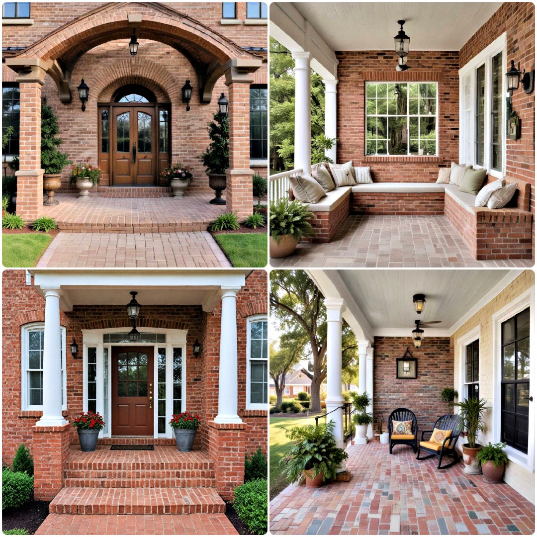 20 Brick Porch Ideas for A Lasting Impression