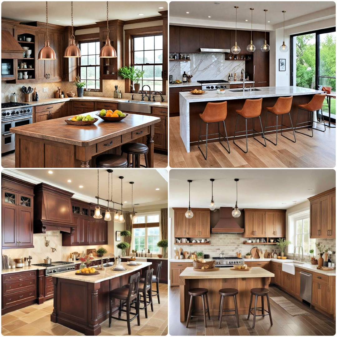 15 Brown Kitchen Ideas for A Warm & Inviting Space