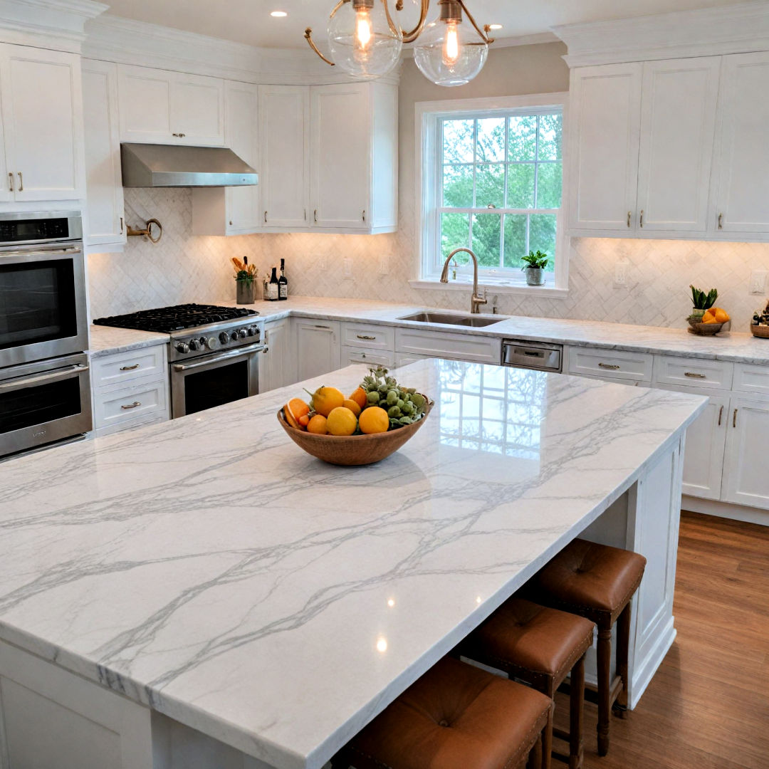 20 Marble Kitchen Countertops That Will Amaze You 20 Marble Kitchen Countertops That Will Amaze You