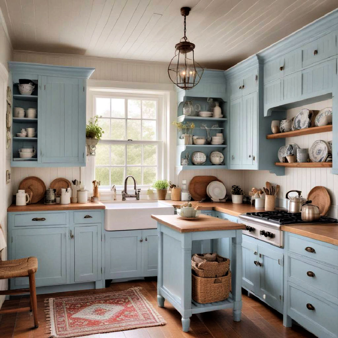 20 Light Blue Kitchen Cabinets Ideas To Consider