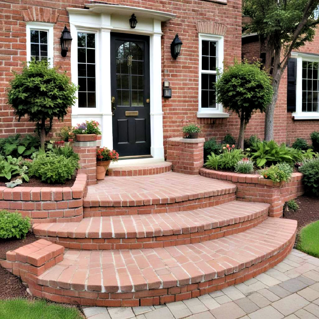 15 Creative Ideas for Brick Front Porch Steps