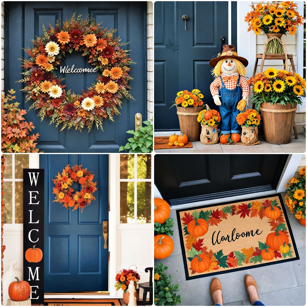 25 Front Door Fall Decor Ideas To Impress Your Guests
