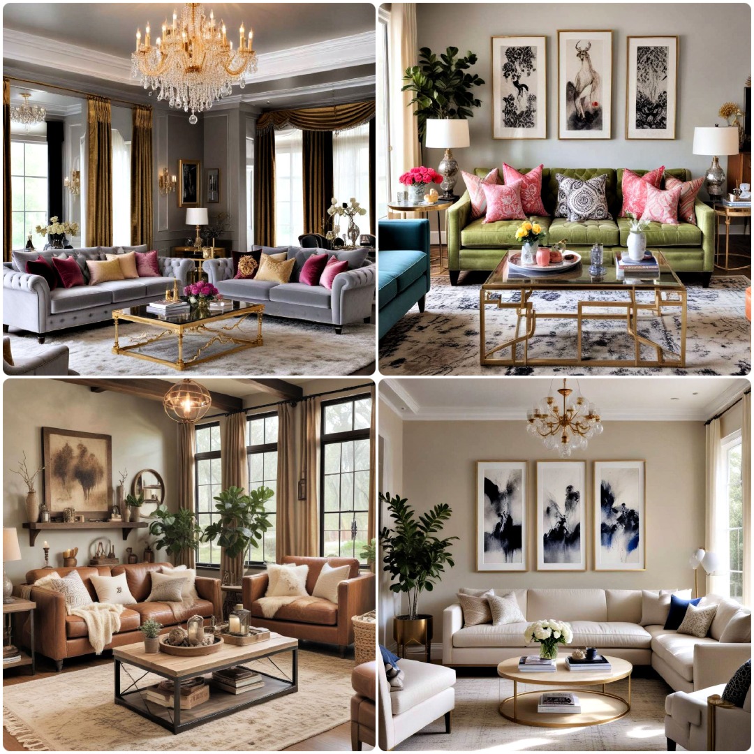 20 Glam Living Room Ideas for A Luxurious Makeover