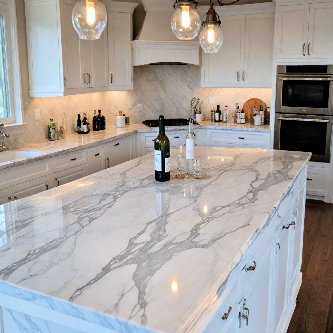 20 Marble Kitchen Countertops That Will Amaze You