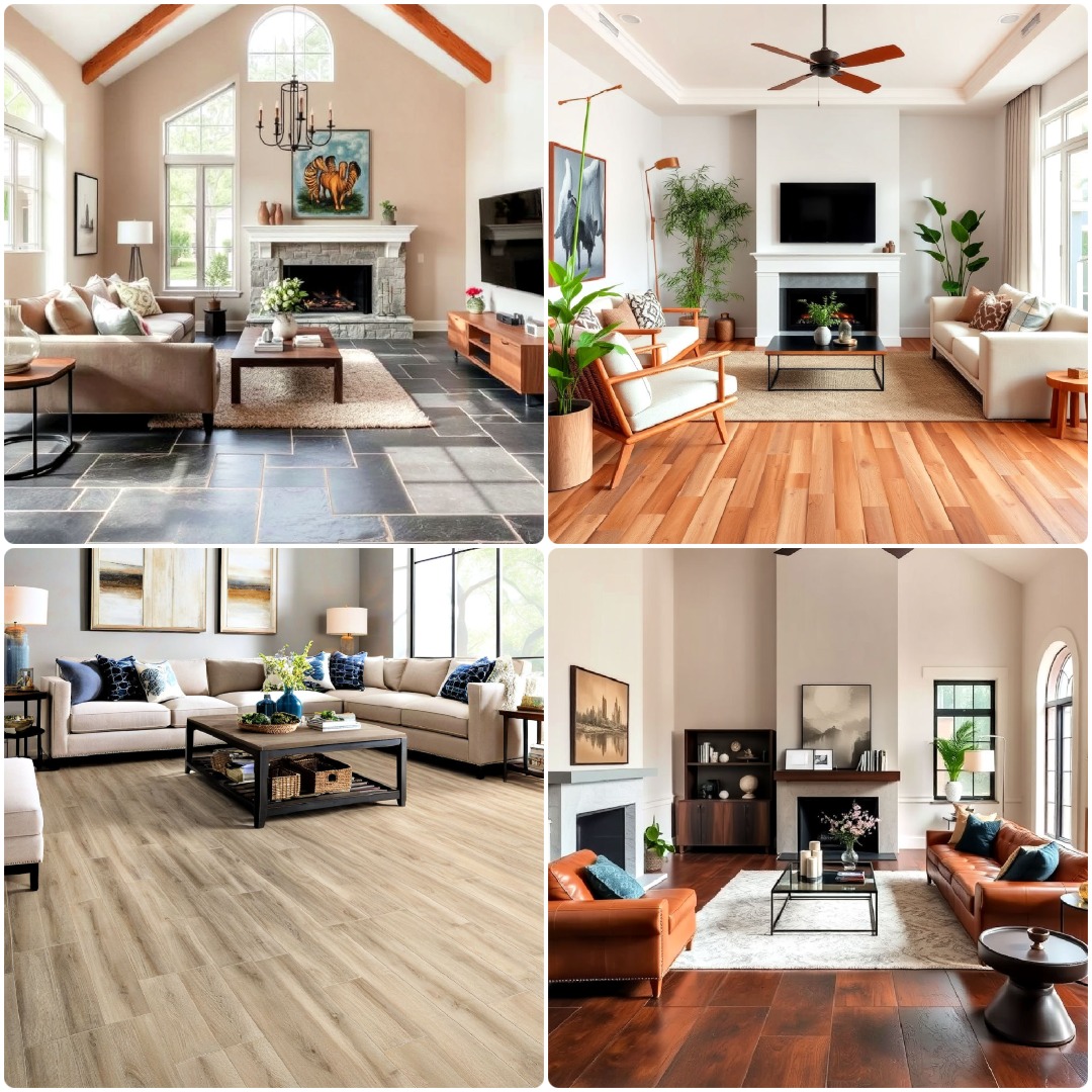 25 Living Room Flooring Ideas To Match Your Decor Style