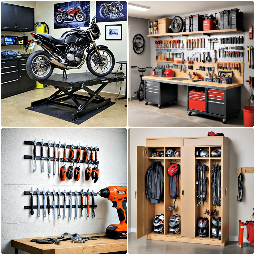 15 Motorcycle Garage Ideas That Will Organize Your Gear