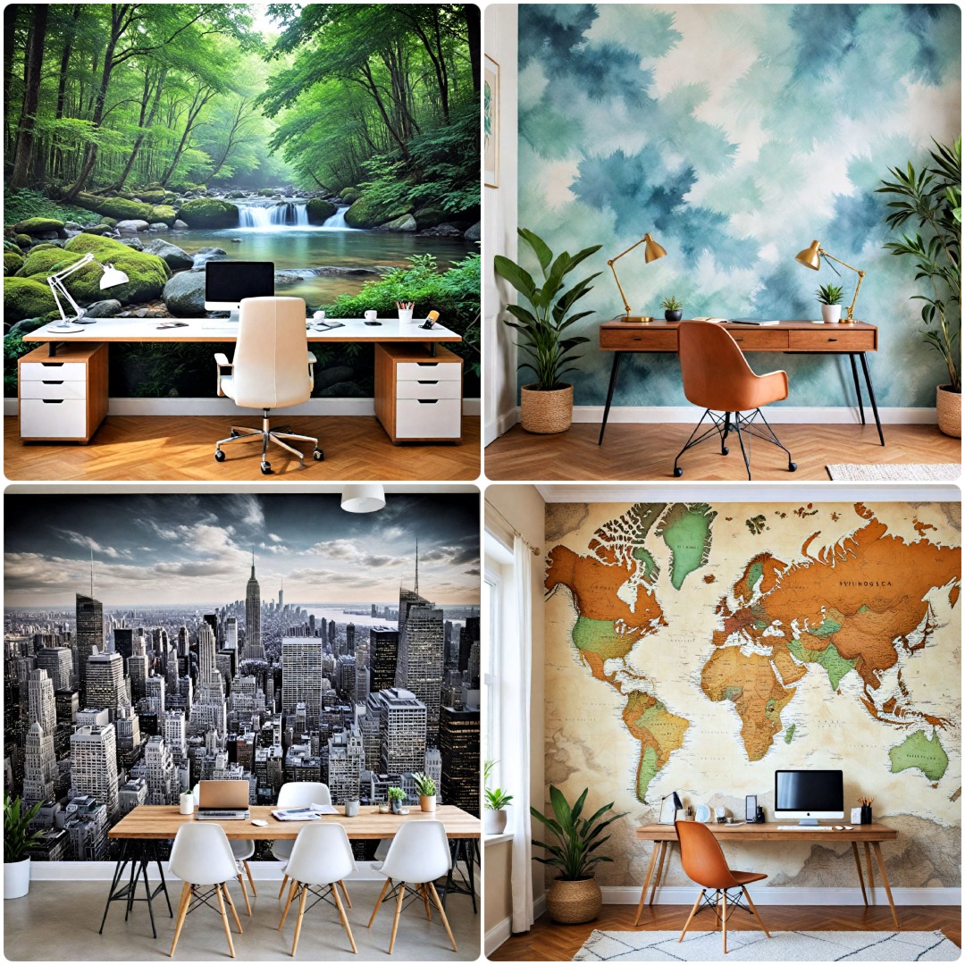 25 Office Wallpaper Ideas That Boost Creativity
