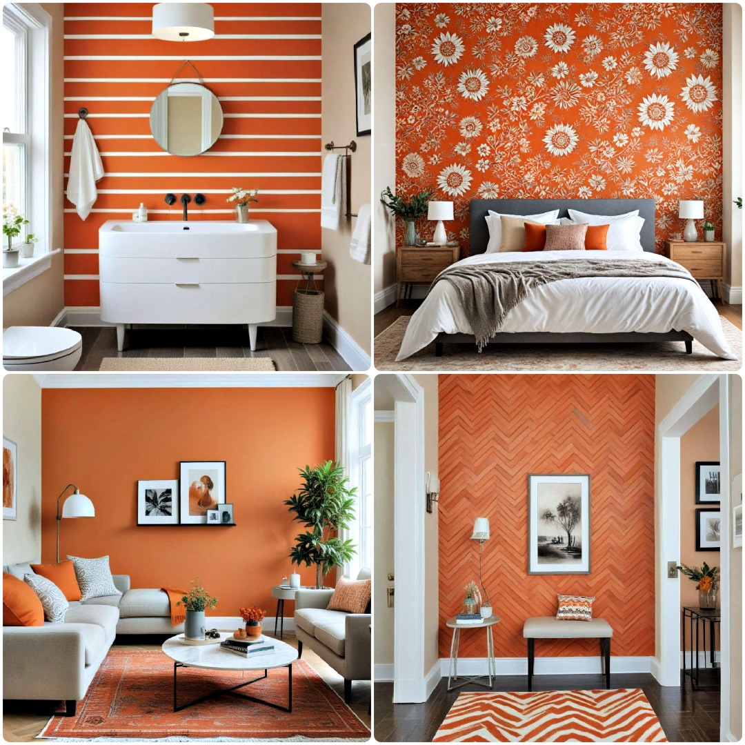 15 Orange Accent Wall Ideas To Brighten Up Your Space