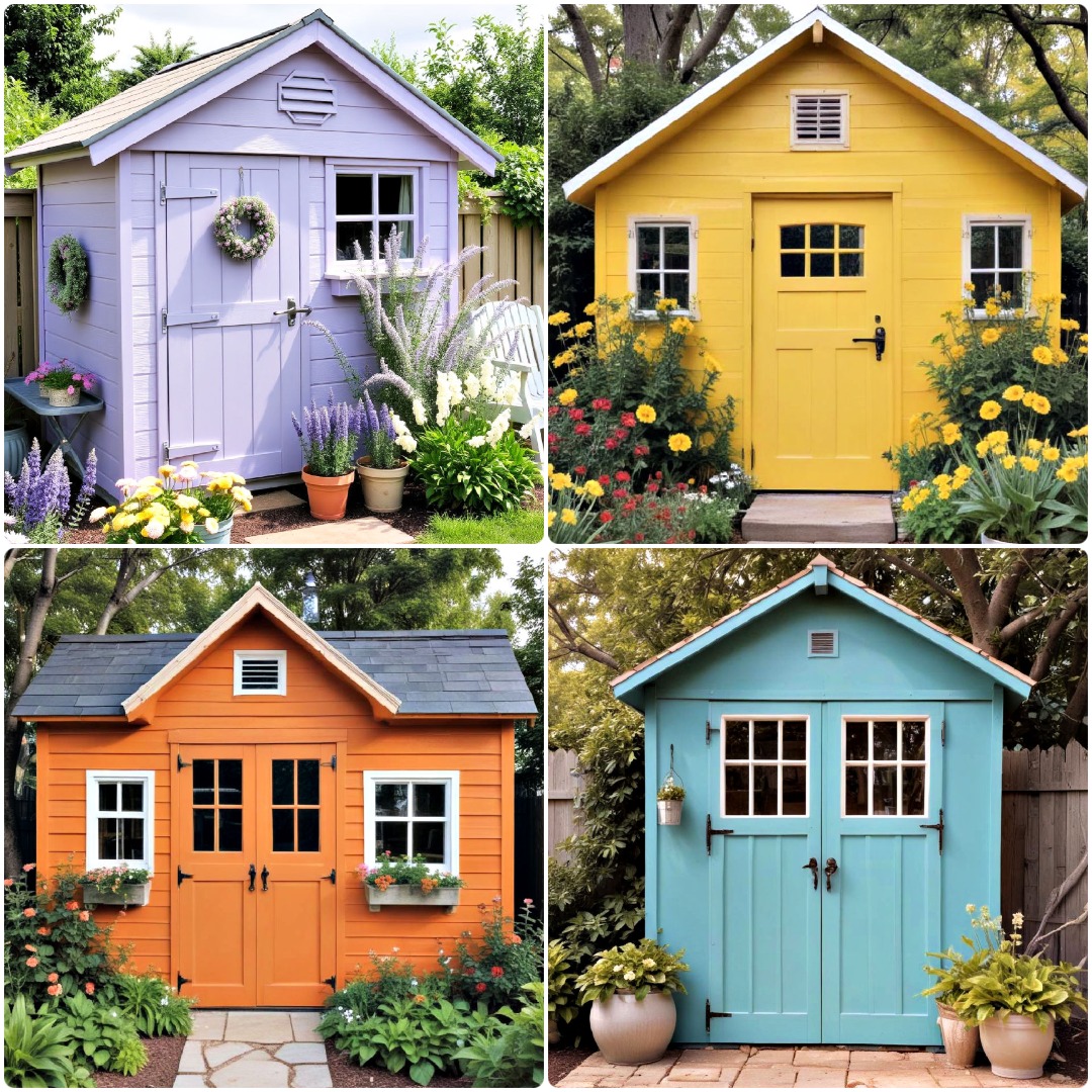 20 Shed Paint Color Ideas You Can Copy