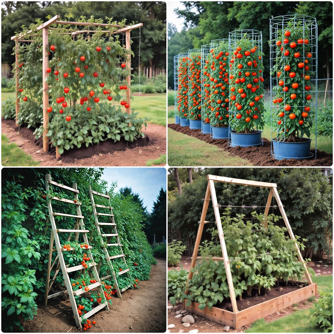 15 Tomato Support Ideas for A Bountiful Harvest