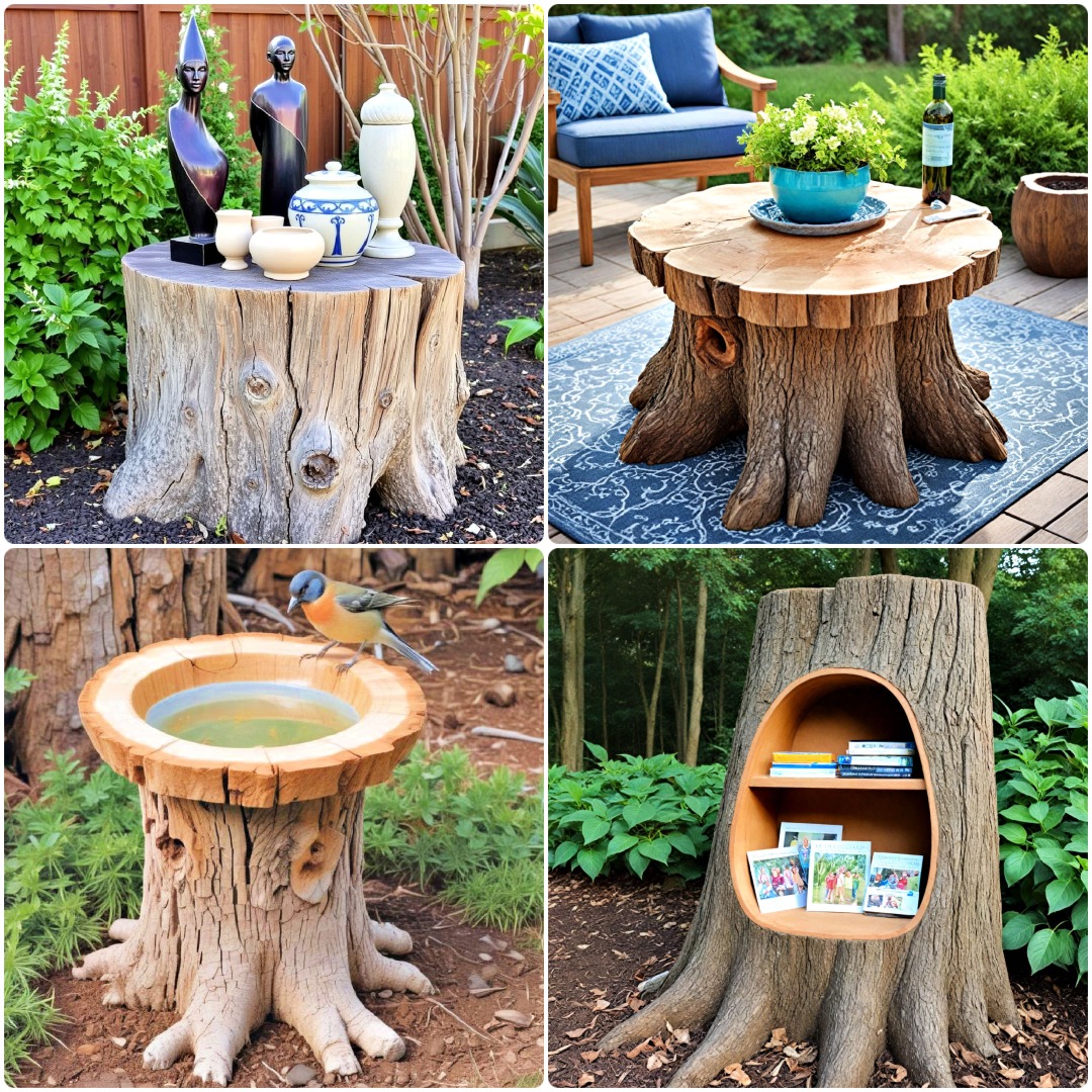 40 Tree Stump Ideas: Creative Upcycling for Your Yard
