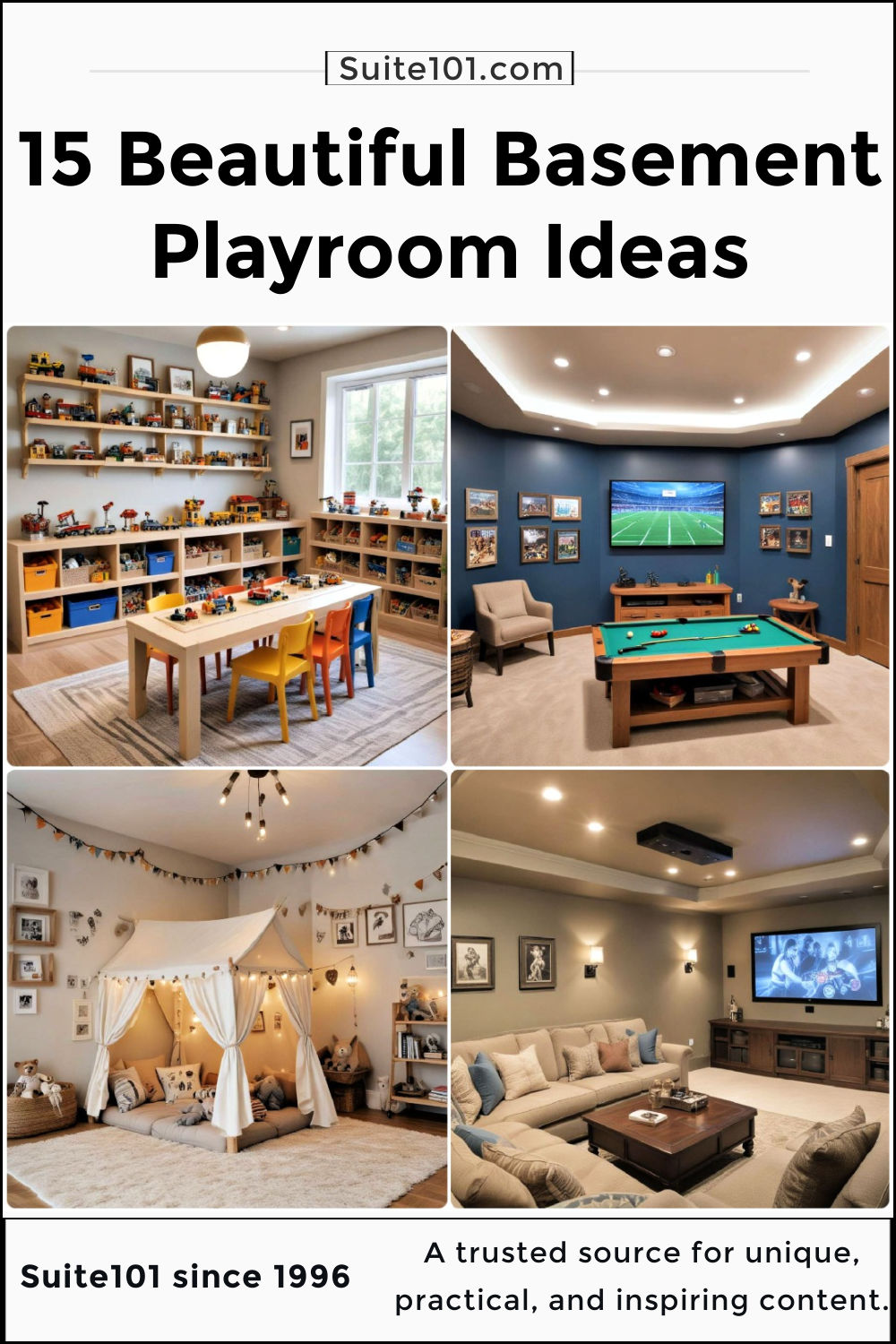 15 Basement Playroom Ideas Your Kids Will Love