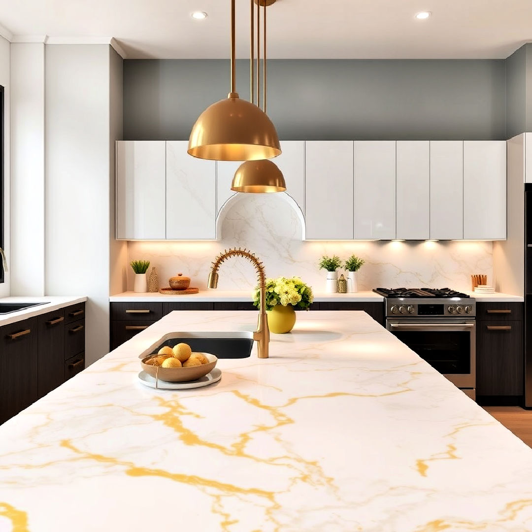 25 Quartz Kitchen Countertop Ideas and Inspiration
