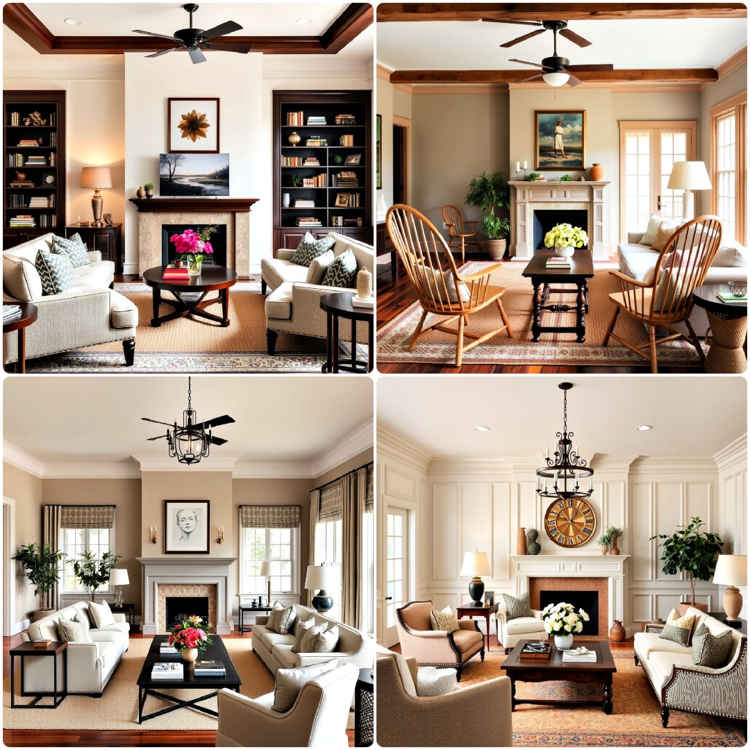 15 Colonial Living Room Ideas To Add Charm