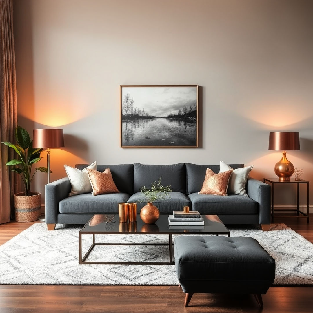 40 Dark Grey Couch Living Room Ideas for Modern Interiors