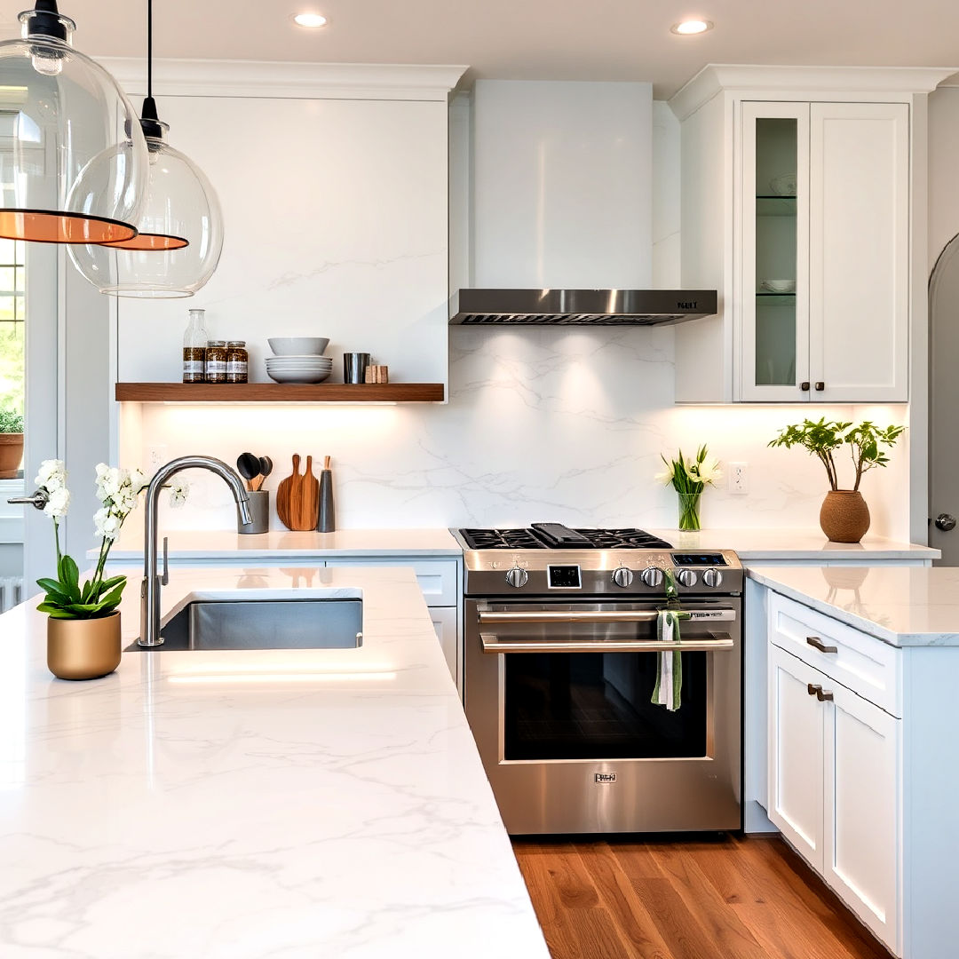25 Quartz Kitchen Countertop Ideas and Inspiration