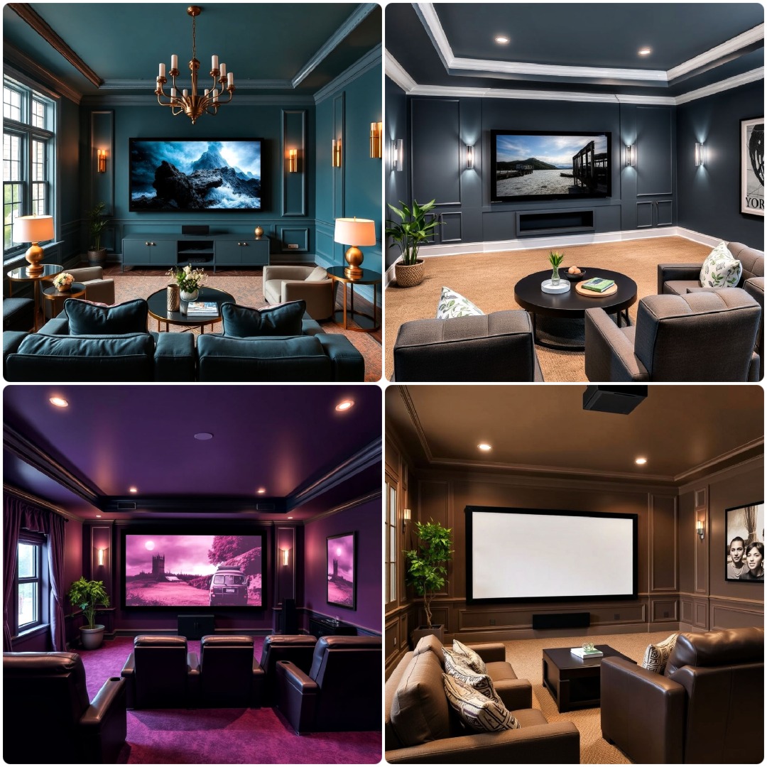 25 Home Theater Paint Colors To Match Any Decor