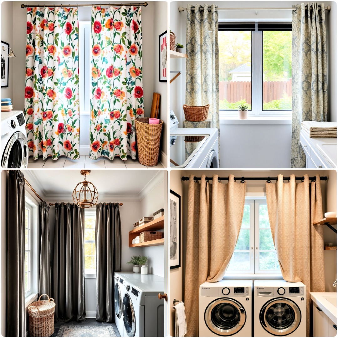 15 Laundry Room Curtains for A Cozy Vibe